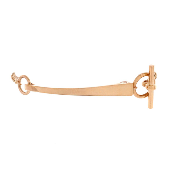 Hermes | Jewelry | Hermes Clou De Forge Chain Bracelet 8k Rose Gold ...